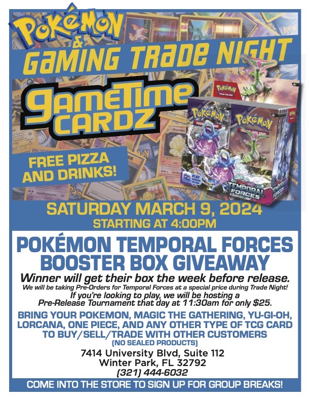 Game Time Cardz Home Orlando Sports Cards